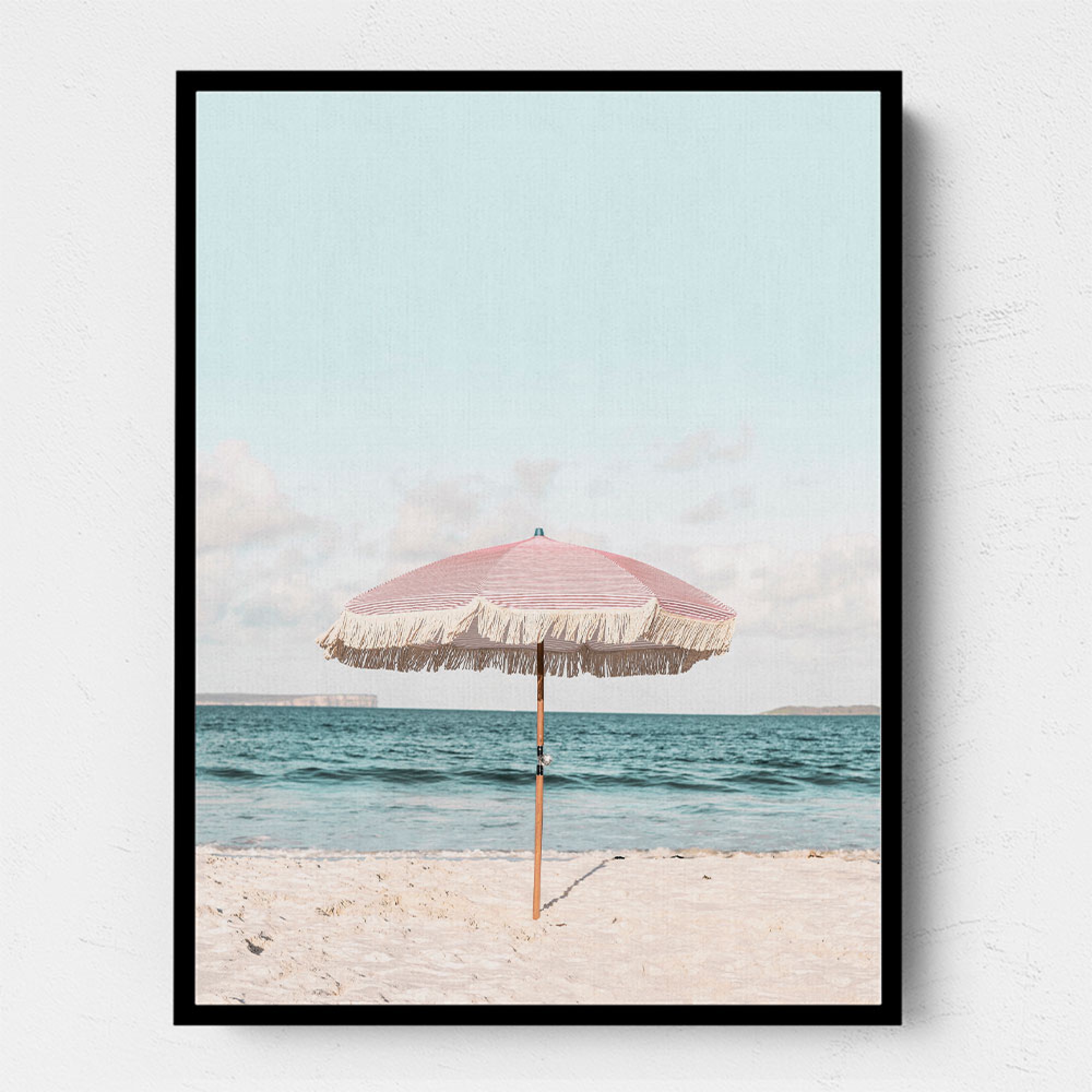 Pink Umbrella Wall Art